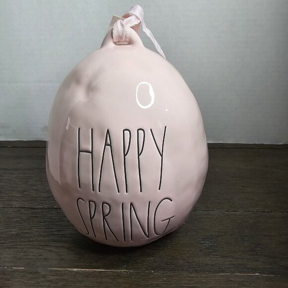 Rae Dunn | Holiday | Nwt Rae Dunn Artisan Happy Spring Easter Egg Pink ...